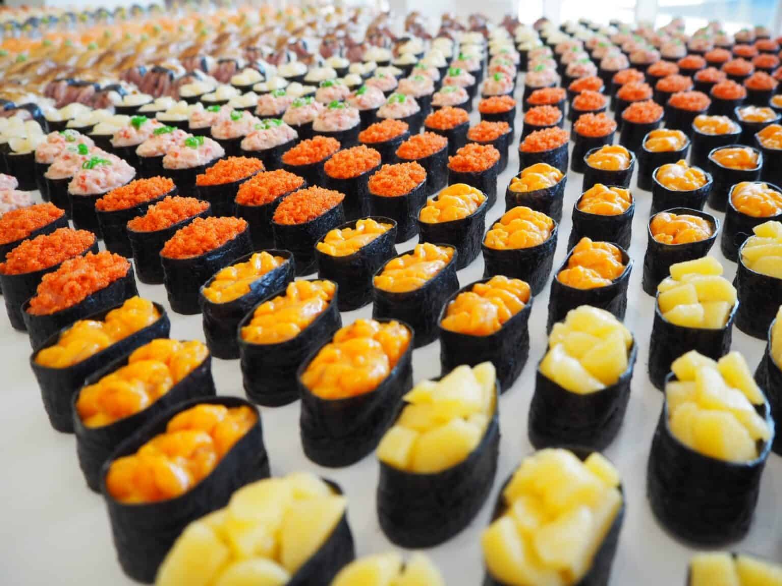 Top 20 Popular Sushi Toppings at Kaiten-Sushi in Japan | Complete Side ...